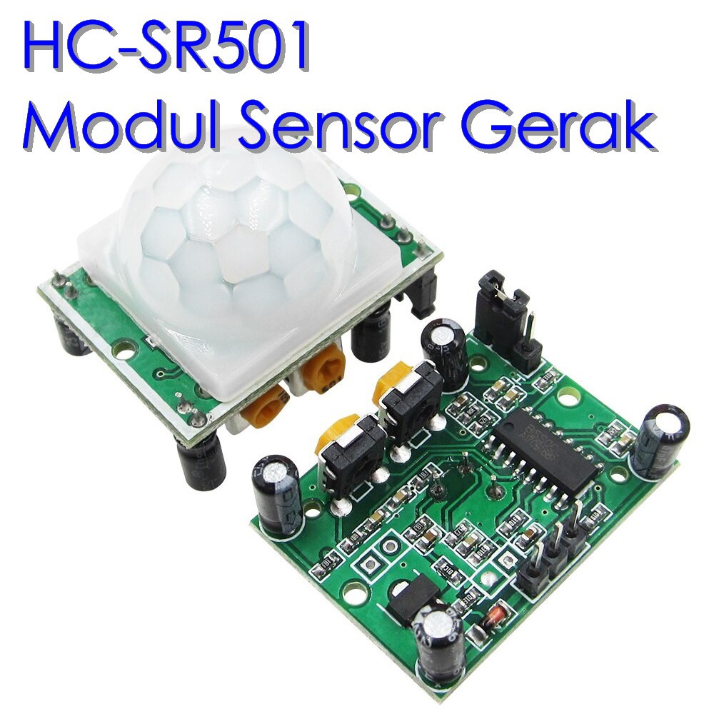 Human Motion Detector HC-SR501 PIR INFRARED IR Sensor Gerak SR 501 Komponen ARDUINO Elektronika-LIVO