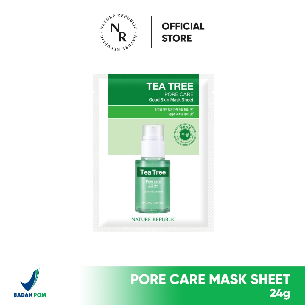 NATURE REPUBLIC Good Skin TEA TREE Mask Sheet-NATURE REPUBLIC INDONESIA