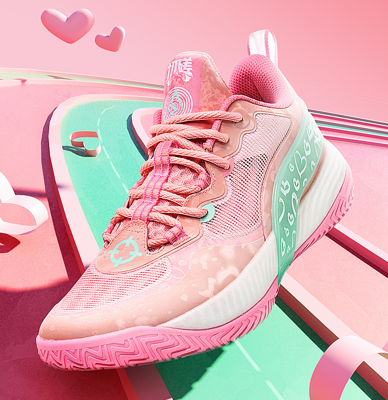 AR Battle 2 'Think Pink' Basketbal Shoes/Sepatu Basket-Rigorer