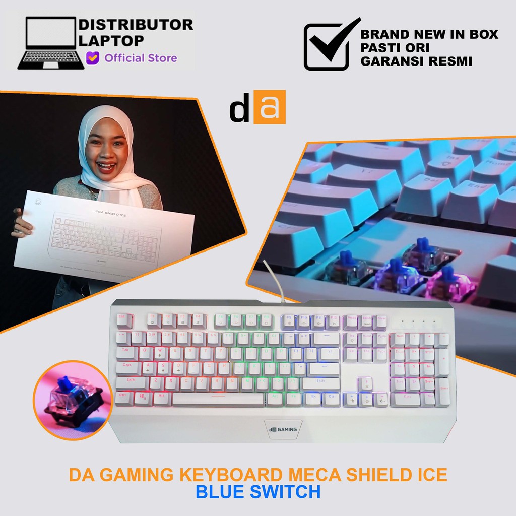 Digital Alliance DA Gaming Meca Shield Ice Gaming Keyboard TKL RGB ...