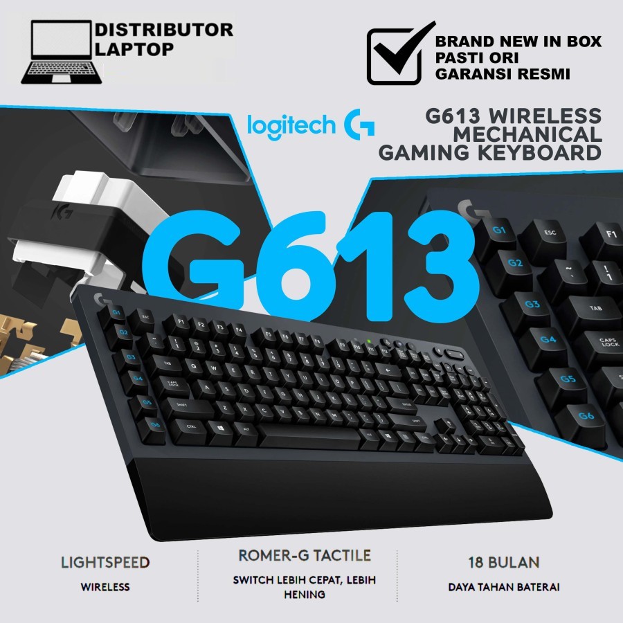 Logitech G613 Wireless Mechanical Gaming Keyboard-dykovytech