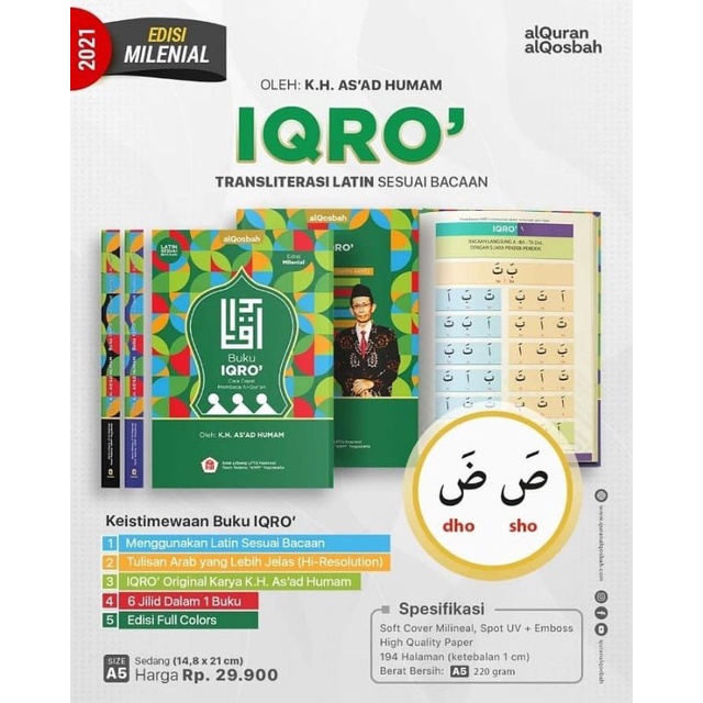 Buku Iqro Milenial Bahasa Arab dan Latin Edisi Jilid 1-6-ehansgallery Buku Iqro Milenial Bahasa Arab dan Latin Edisi Jilid 1-6-ehansgallery