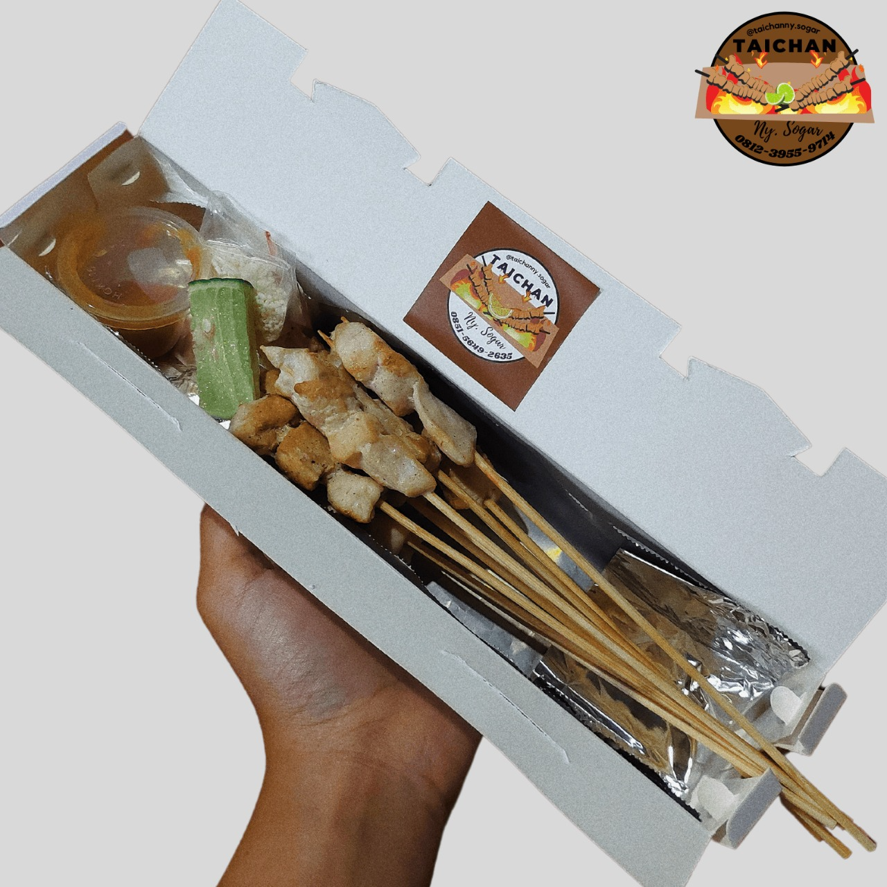 Sate Taichan Box (Dengan Lontong)-Taichan Ny. Sogar