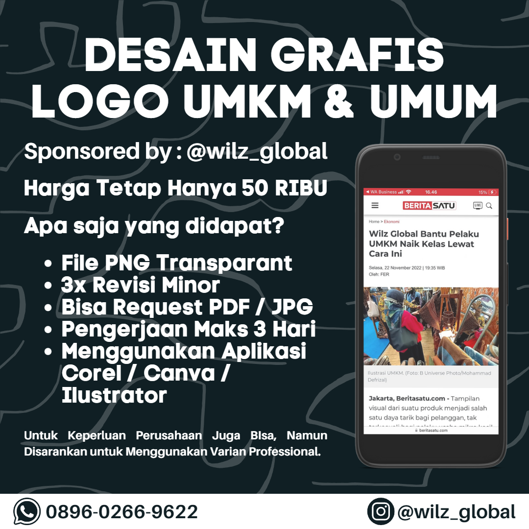 Desain Logo Basic UMKM-Wilz Global