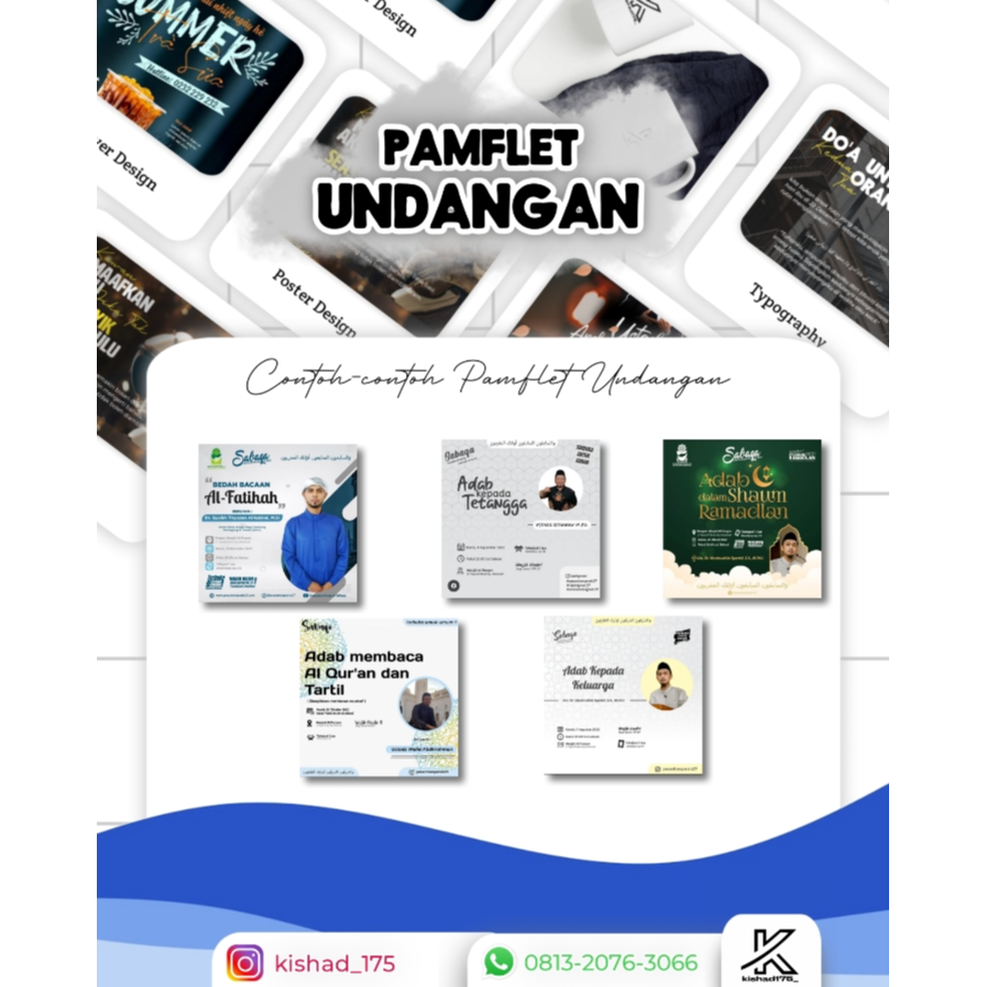 Pamflet Undangan Pengajian -Toko kishad175
