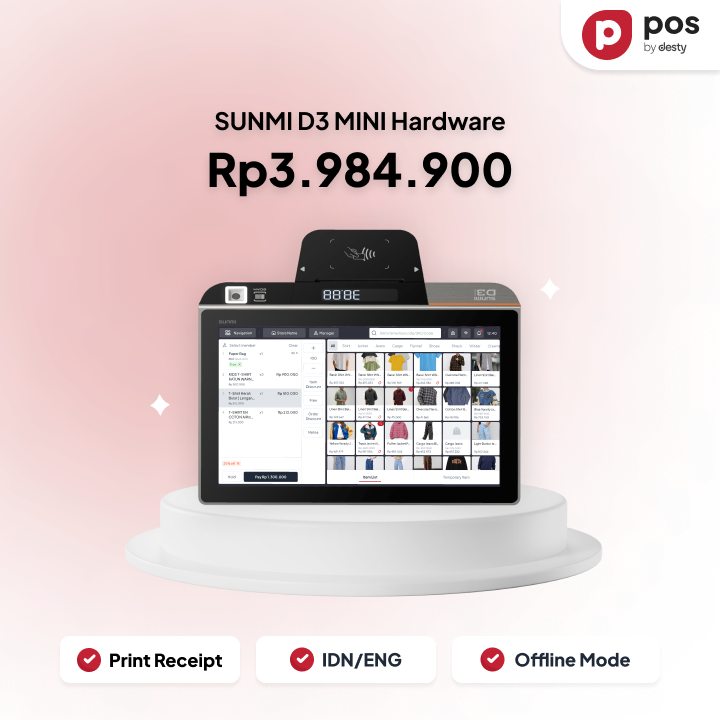 [Desty POS Hardware] SUNMI D3 MINI 10.1" Tablet-Desty POS