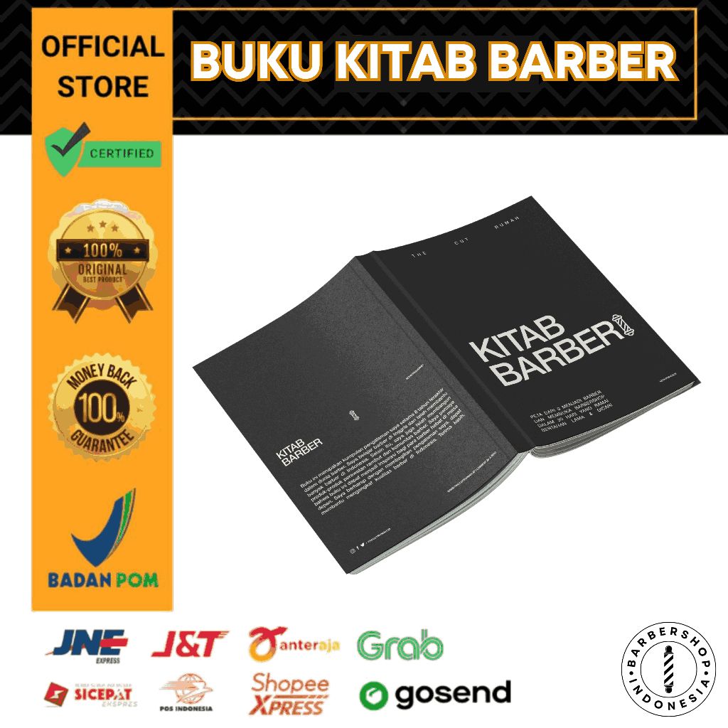 Buku Kitab Barber "30 Hari jadi Master Barber & buka Barbershop yang ...