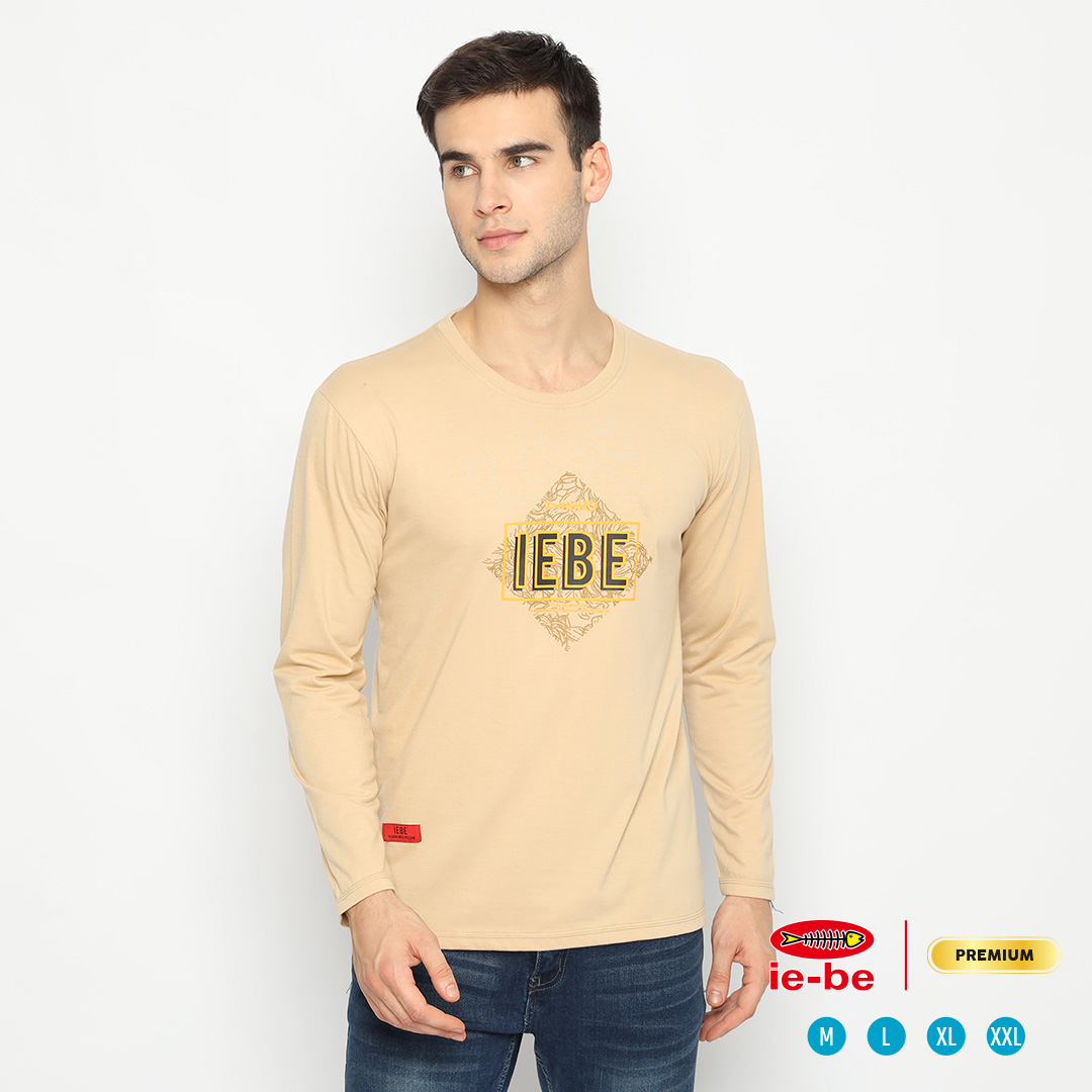 Kaos IEBE K1HL6003 Premium Grafis Brown Khaki - IEBE Official Store ...