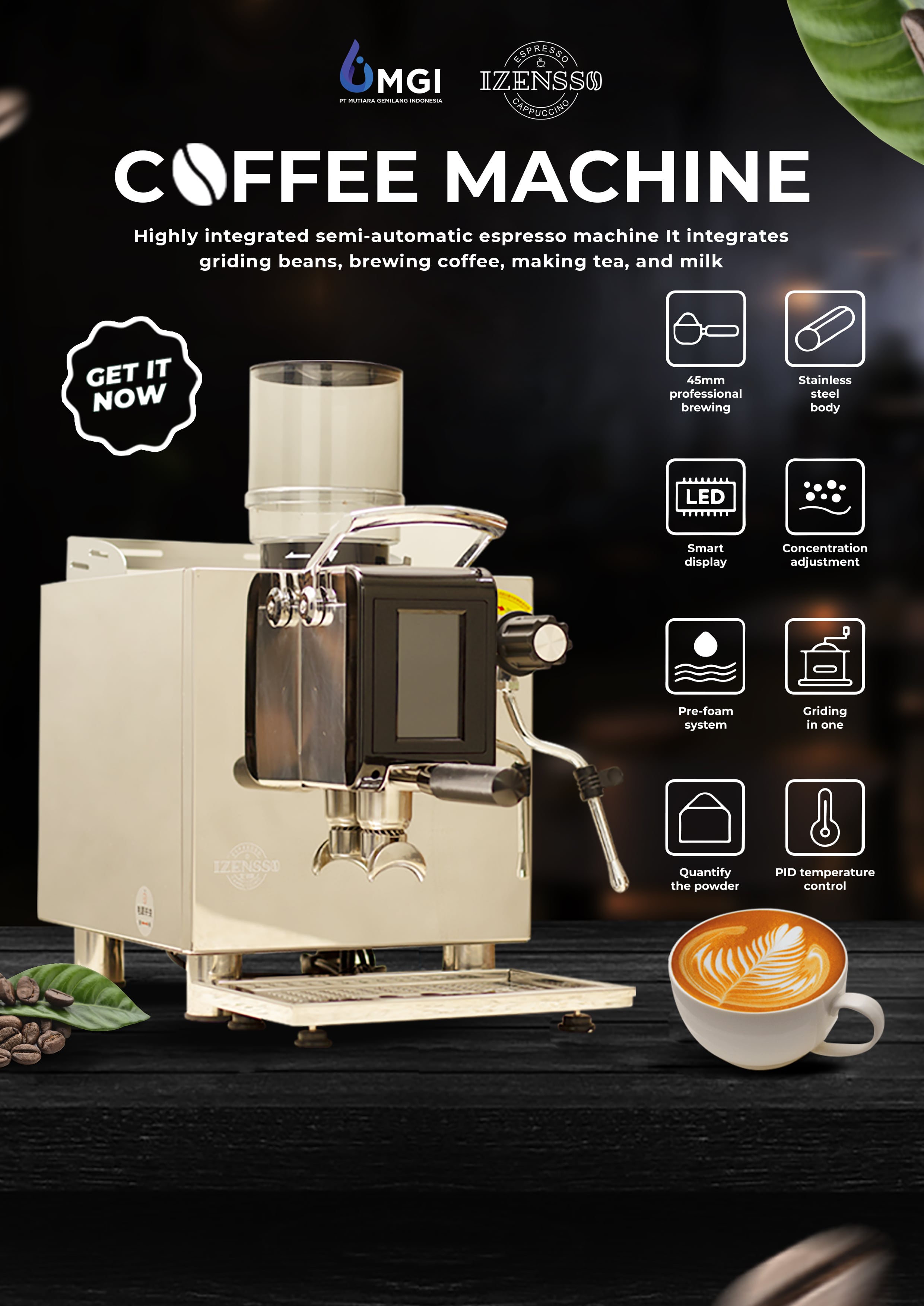 Izensso Coffee machine - ISENZZO COFFEE | Desty Wholesale